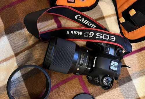 Фотоаппарат Canon 6D MarkII+Sigma 85mm F1.4 Art