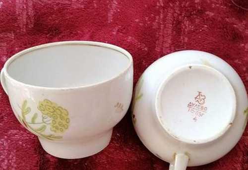 Чайные чашки Дулево и чашка Сысерть