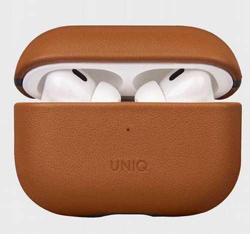 Кожаный чехол Uniq Terra Genuine для AirPods Pro 2