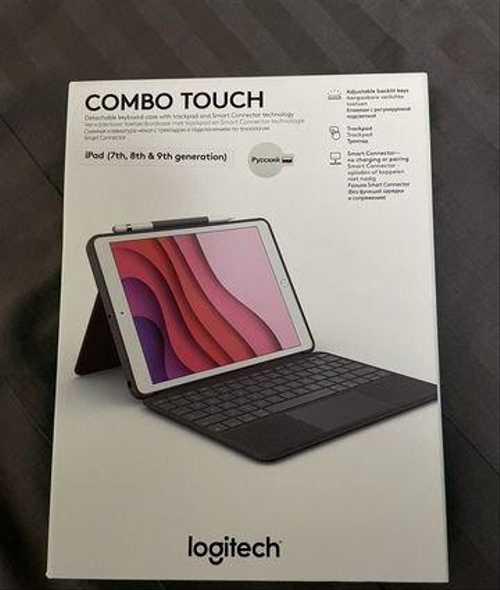 Клавиатура Logitech Combo Touch,iPad 7,8,9