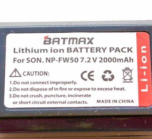 Аккумулятор Batmax аналог Sony NP-FW50