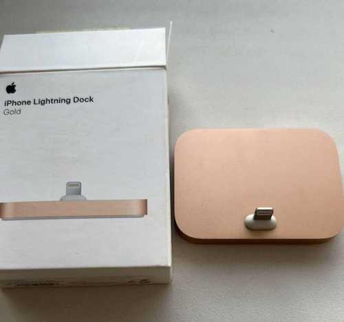 Док станция Apple iPhone Lightning Dock Gold