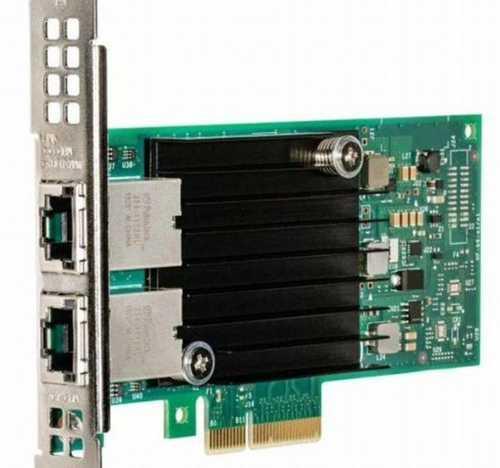 Intel Сетевая карта X550T2 PCI-E x4, скорость 10 Гбит/с, 2 разъёма RJ-45