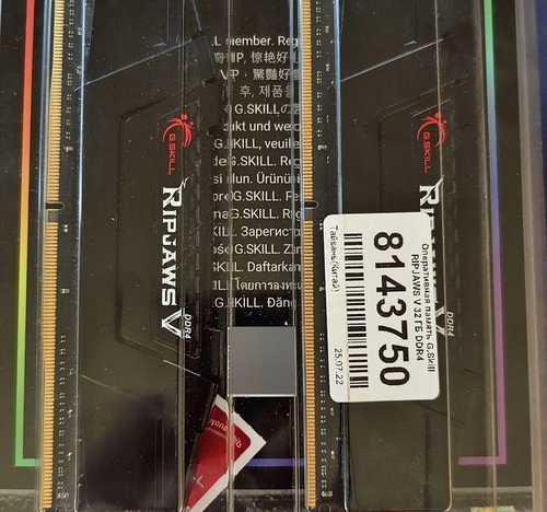 G.Skill Ripjaws V (F4-3200C14D-32GVK) DDR4 32Gb