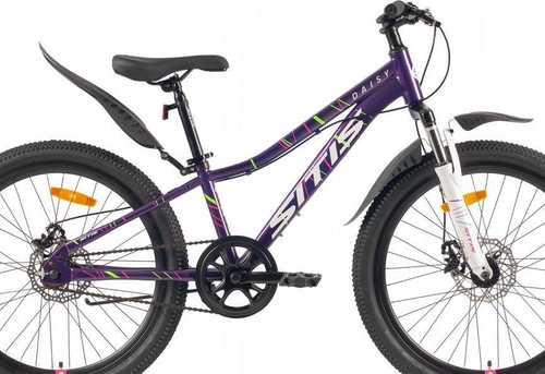 Велосипед sitis daisy 24" (2023) Dark Purple-White