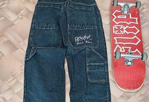 Широкие реп джинсы sk8, jnco type