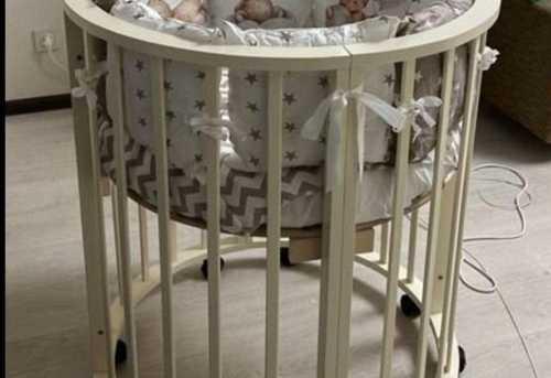 Детская кроватка для новорожденных трансформер