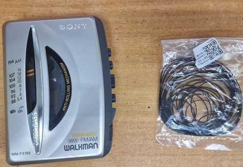 Кассетный плеер Sony WM-FX195 + пассики