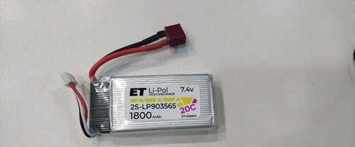 Аккумулятор ET 2S-LP903565-20CT (7.4В, 1800мАч )