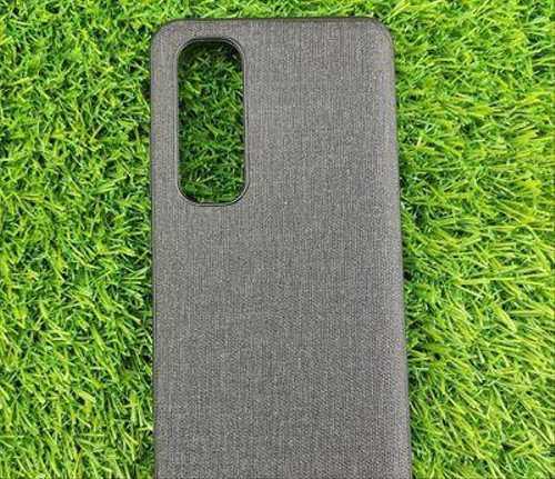 Чехол текстильный Xiaomi Mi Note 10 Lite (черный)