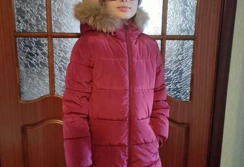 Пальто зимнее на девочку 134-140, orby