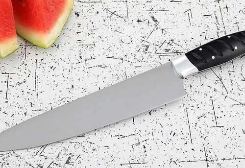 Кухонный нож № 14 сталь 95Х18 рукоять акрил черный