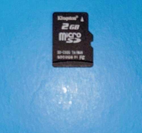 Карта памяти microsd 2 GB