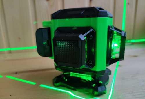 Лазерный уровень 3D зеленый луч 12 линий
