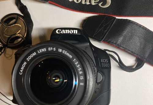 Canon EOS 550d с объективом и сумкой