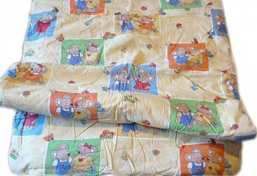Детское теплое одеяло Cebo Польша чехол х/б 110х80
