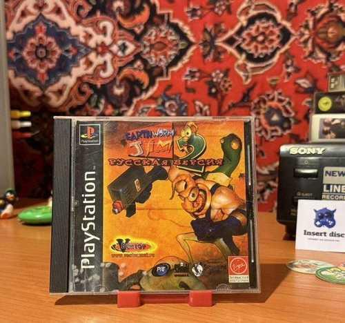 Earthworm Jim (PS1) – стародел, русская версия