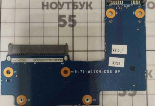 Плата SATA odd разъёмов ноутбука dns w170 w170hr d