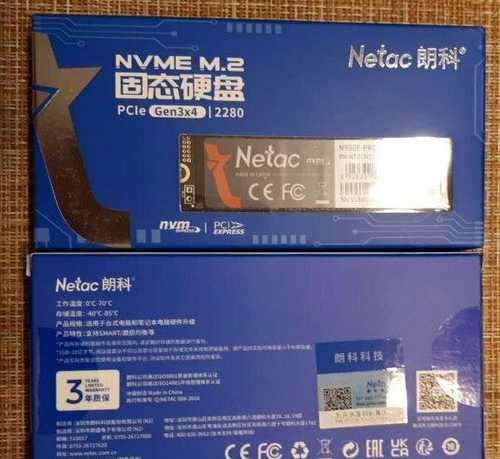 Новый SSD netac N930E-Pro 512гб, M.2 NVMe