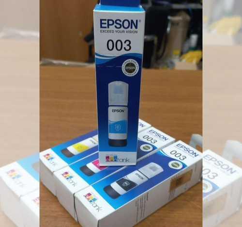 Чернила Epson 003 оригинальные 4-х цветов