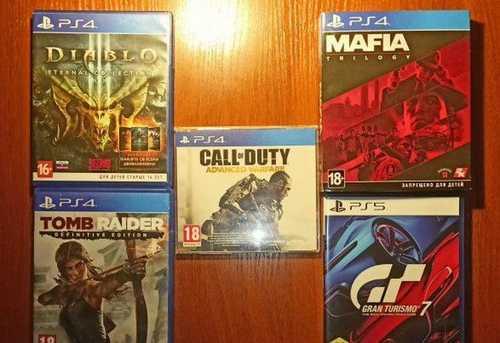 Tomb rider/mafia trilogy/diablo/gran turismo 7 ps5