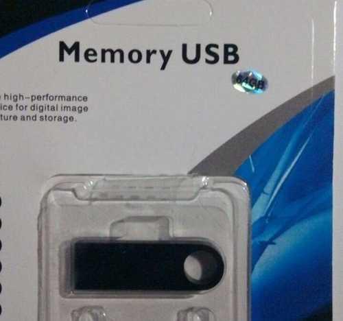 Флешка на 64 Гб USB 2.0 новая