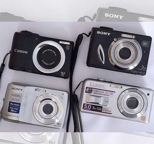 Y2k Винтажные мыльницы sony canon lumix