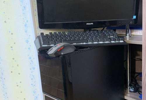 Компьютер + клавиатура, мышка, монитор