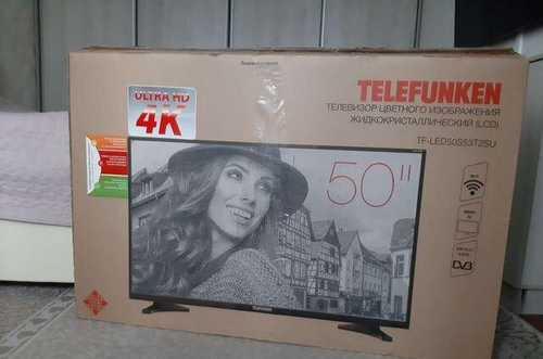 Телевизор 50" smatr tv, 4k, wi-fi