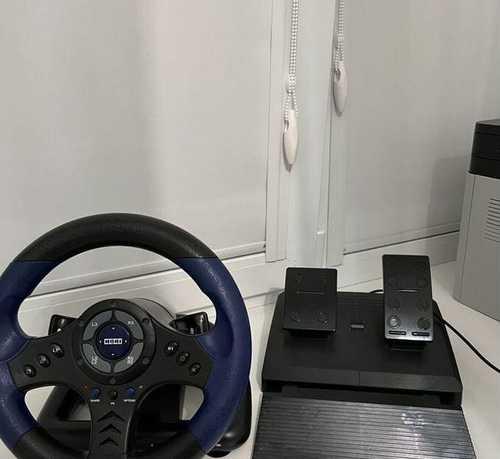 Игровой руль hori racing wheel for ps4, ps3