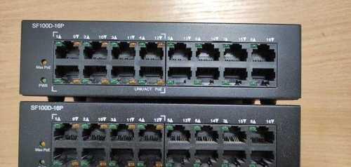 Cisco SF 100D-16P PoE swicth