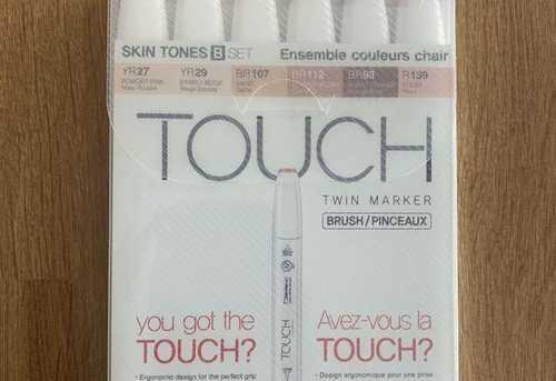 Маркеры touch twin brush 6 штук