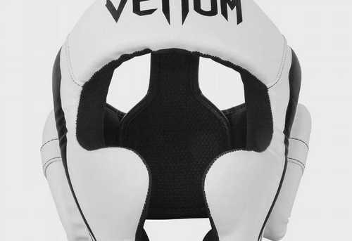 Боксерский шлем Venum Elite белый/черный