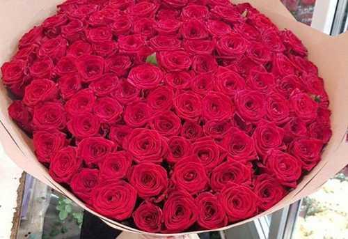 Цветы Букеты 101 Роза красная заказать с доставкой