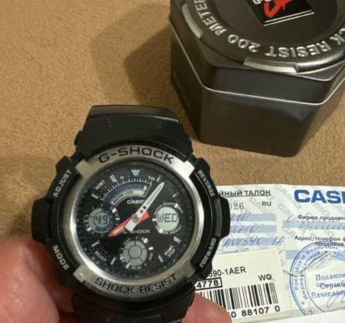 Наручные часы casio g shock AW-590-1AER