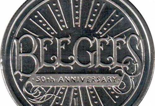 Монета Острова Мэн 1 крона "50 лет Bee Gees"