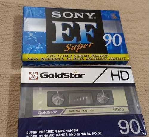 Аудиокассеты sony EF super 90 goldstar HD 90