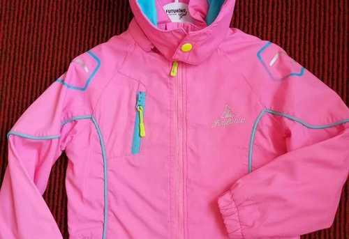 Куртка ветровка для девочки размер 134 - 140