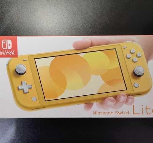 Коробка Nintendo switch lite жёлтый