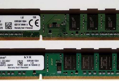 Память Kingston DDR3 4Gb KVR16N11S8/4