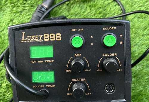 Цифровая термовоздушная паяльная станция Lukey 898