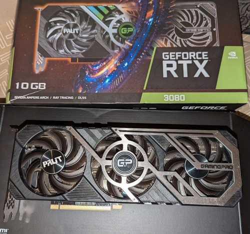 Видеокарта palit rtx 3080 gaming pro на 10гб