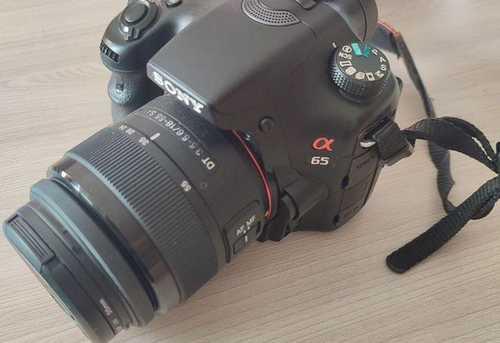 Зеркальный фотоаппарат Sony a65 18-55mm