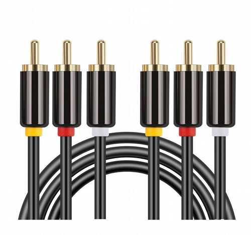 Шнур HI-FI 3RCA (M) – 3RCA (M) 5.0 метров