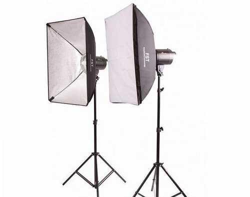 Комплект импульсного света FST F-200 Softbox Kit