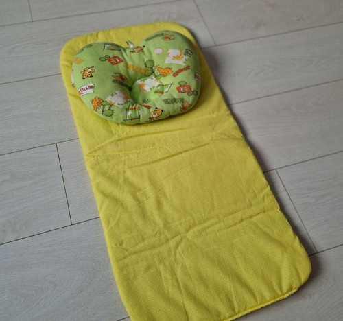 Подушка для новорожденных и матрасик