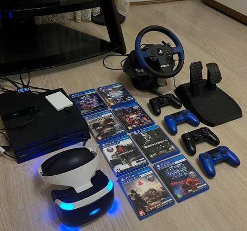 Sony PS 4   VR шлем   руль