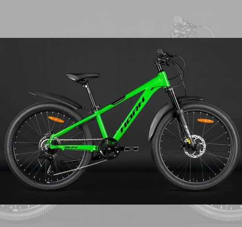 Велосипед horh rohan rhnhd4.3 24" (2025) Green-Black Mos340