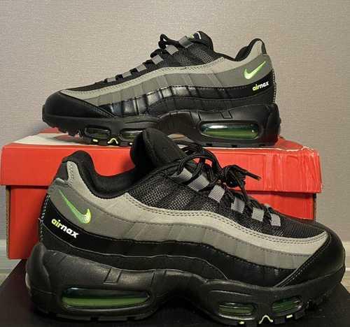 Кроссовки Nike Air Max 95 black lime