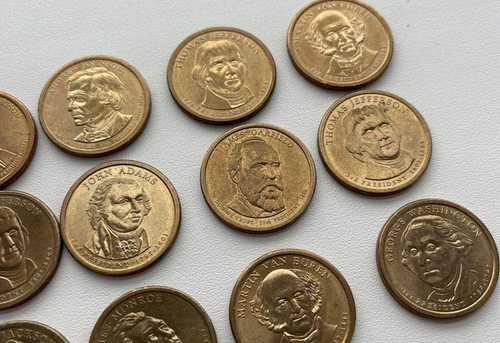 Коллекционные американские монеты США президенты